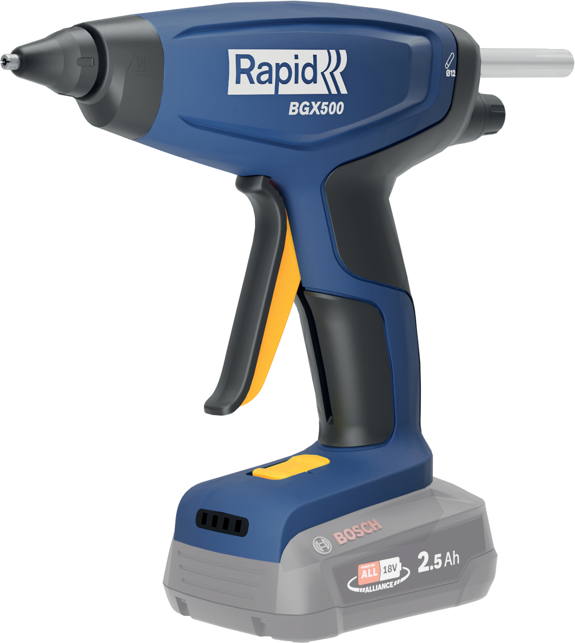 Акумулаторен пистолет Rapid BGX500 за лепило, 18V